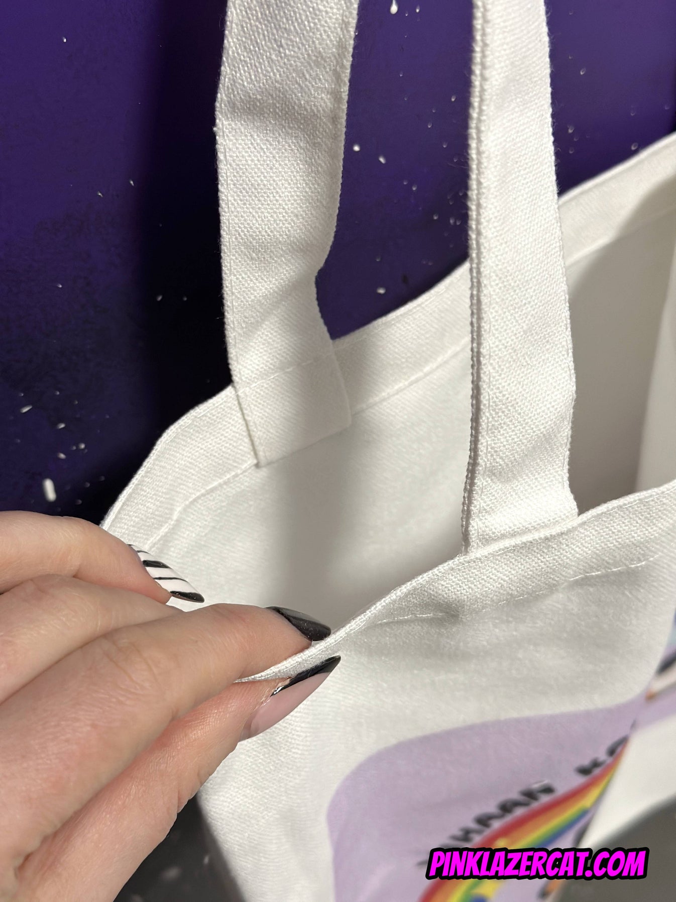 Vihaan kaikkia tasapuolisesti kangaskassi – pinklazercat